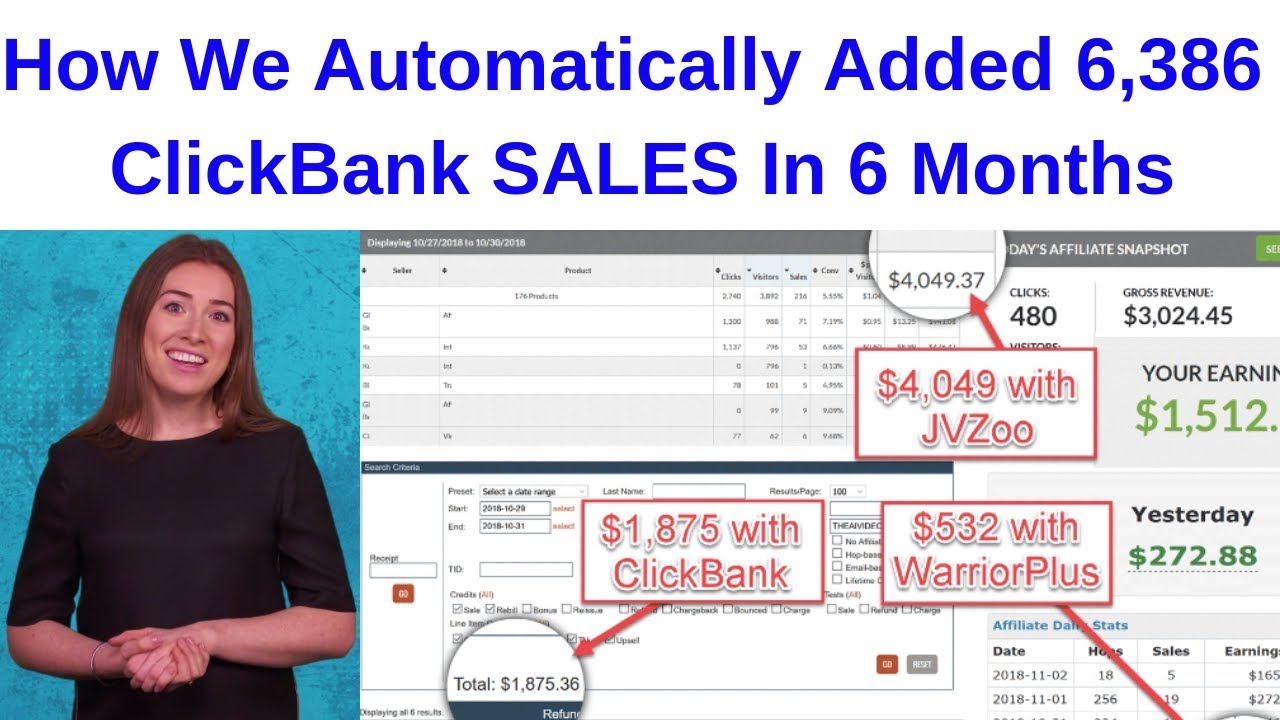 How We Automatically Added 6,386 ClickBank SALES In 6 Months - How To ...