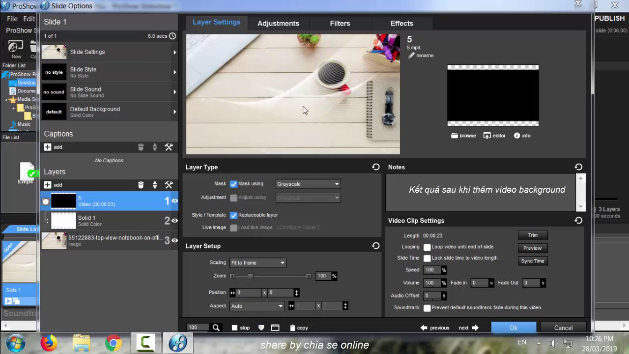 Hướng dẫn chèn video background vào proshow producer - YouTube