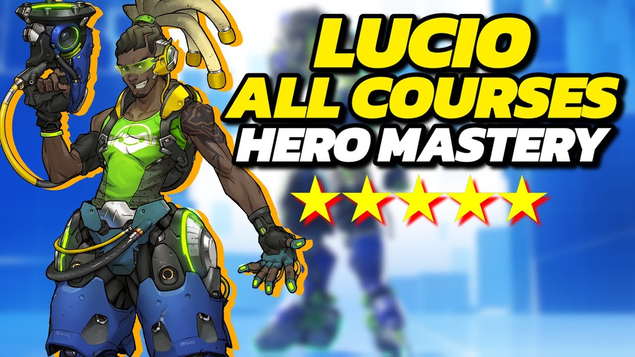 「Hero Mastery」 LUCIO 5 STAR 100% ALL COURSES (Overwatch 2 Season 10 ...