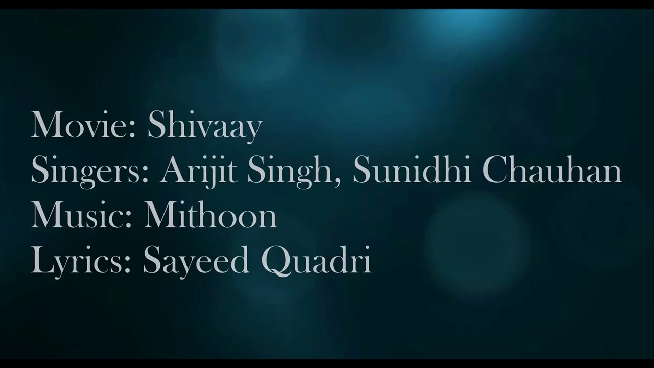 Darkhaast Song With Lyrics | Shivaay | Arijit Sing - YouTube