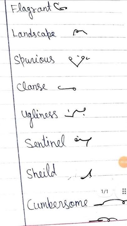 outline english shorthand - YouTube