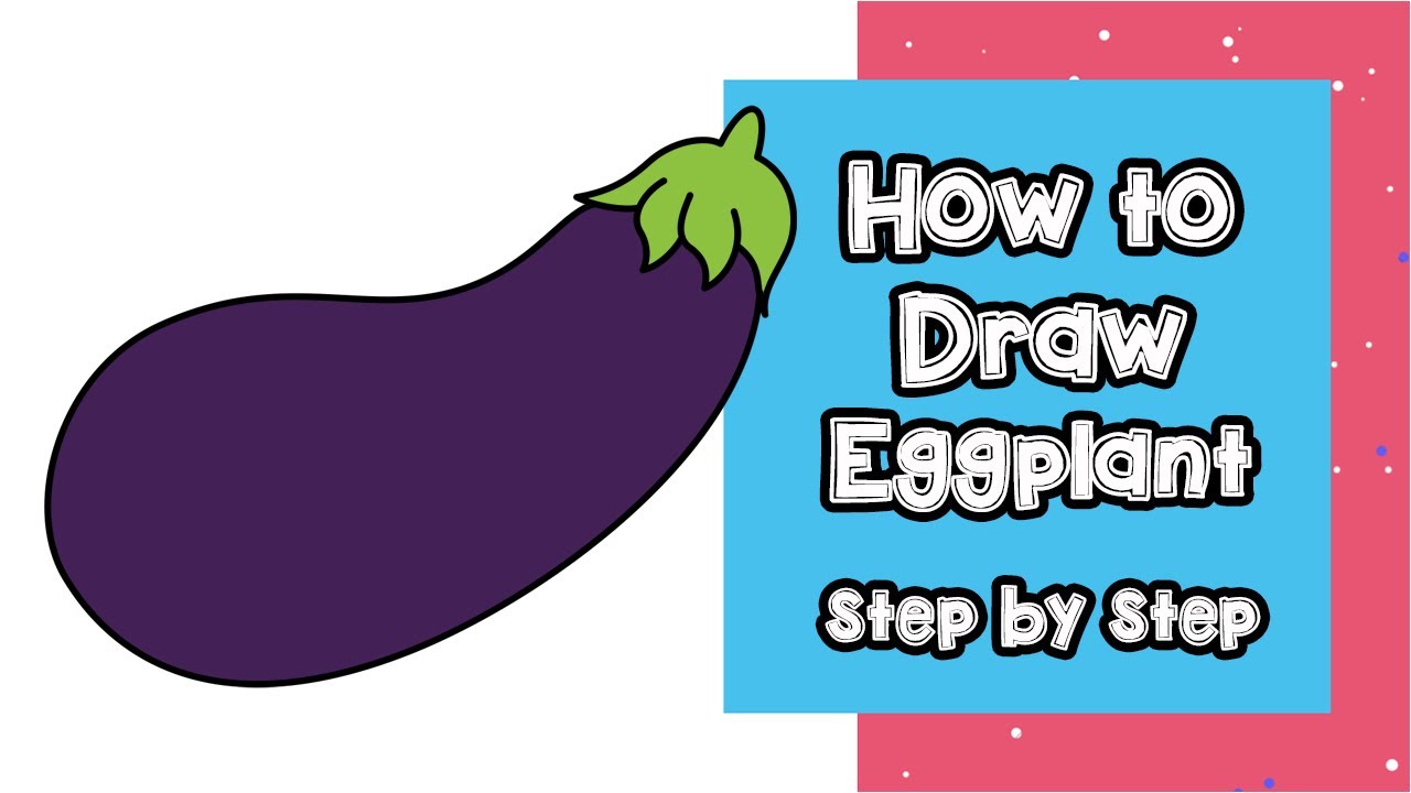 Eggplant Drawing Easy | How to Draw an Eggplant by Nifty Toy Art - YouTube