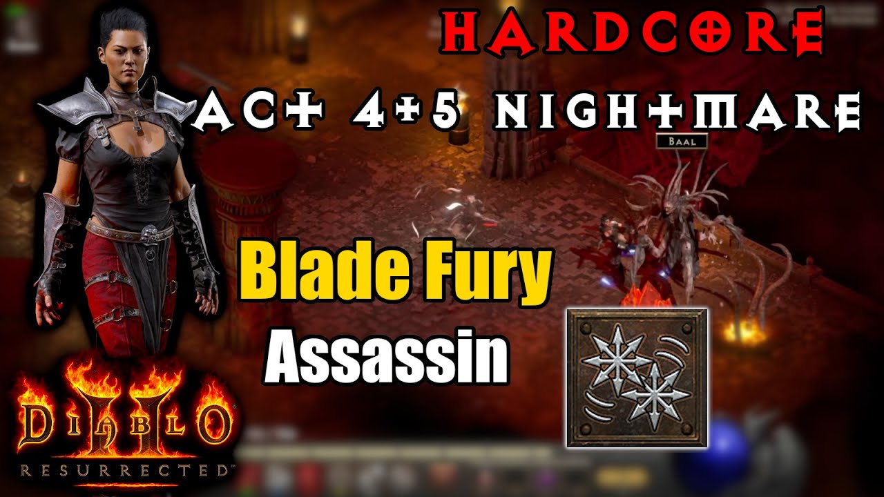 Hardcore Blade Fury Assassin SSF Playthrough Act 4+5 Nightmare - Diablo ...