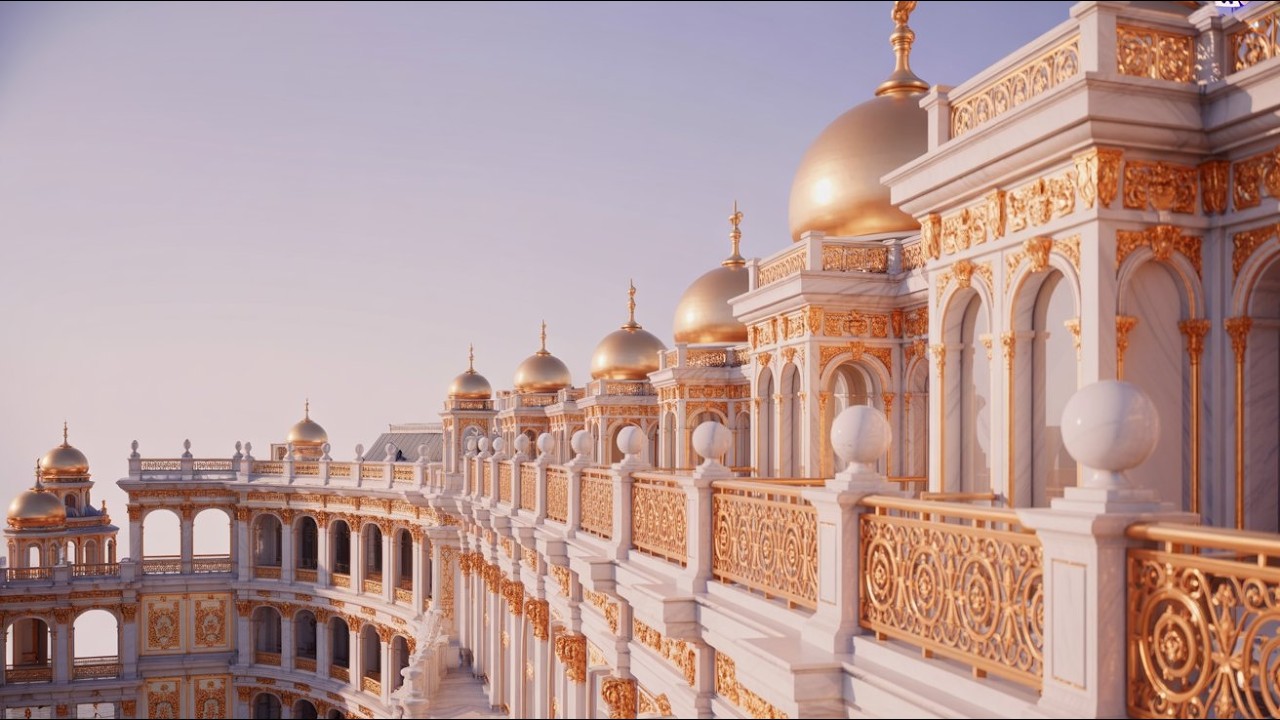 Serene Visuals | Beautiful Castle In Space With Relaxing Music And ...