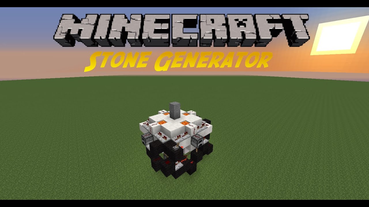 Minecraft - Automatic Stone Generator - YouTube