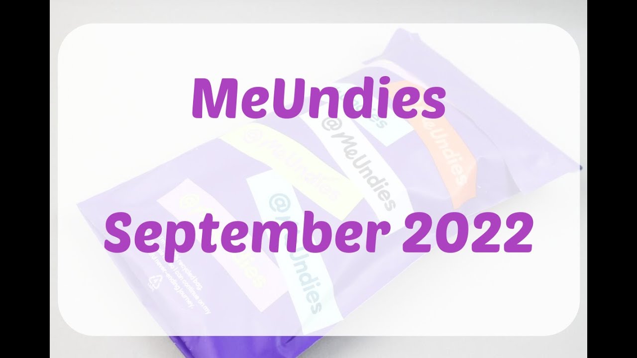 MeUndies September 2022 Review + Coupon - YouTube