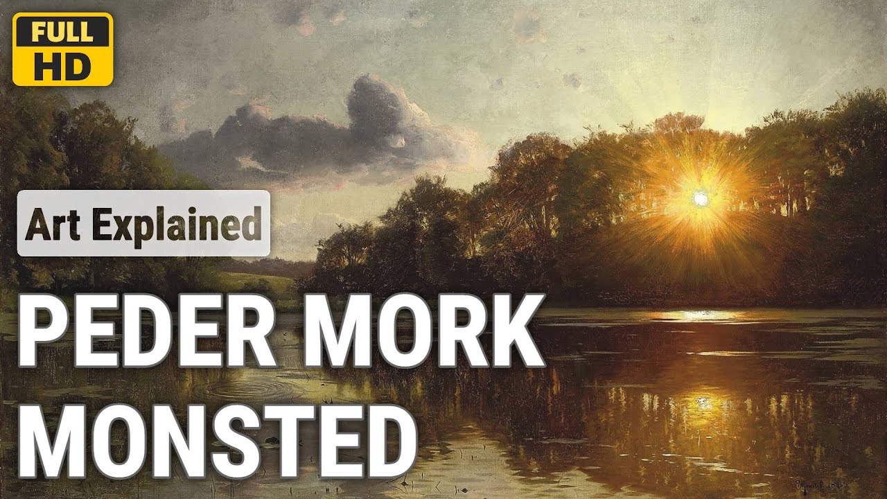 Peder Mork Monsted: A collection of 10 oil paintings with title and ...