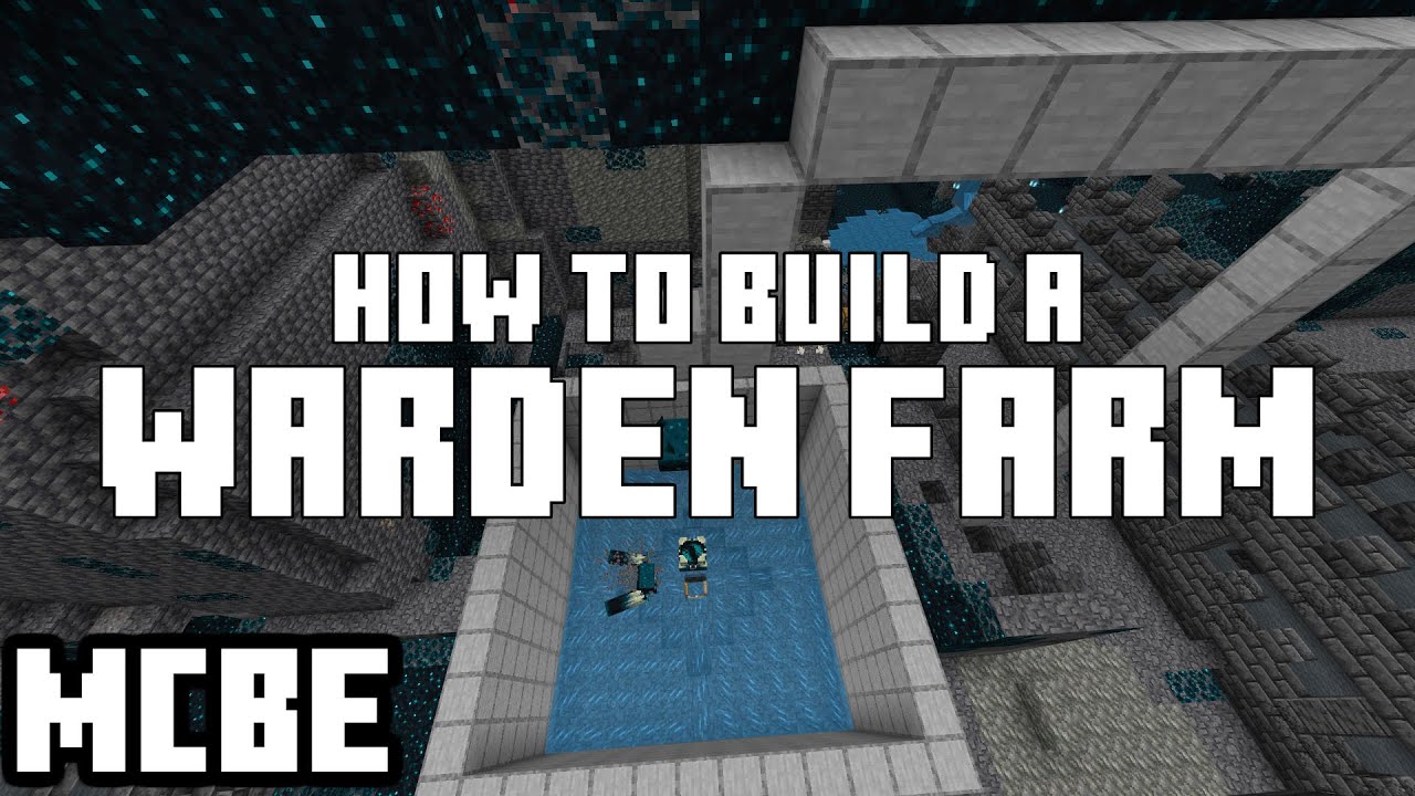 HOW TO BUILD A WARDEN FARM IN MINECRAFT BEDROCK EDITION 1.19.2 - YouTube
