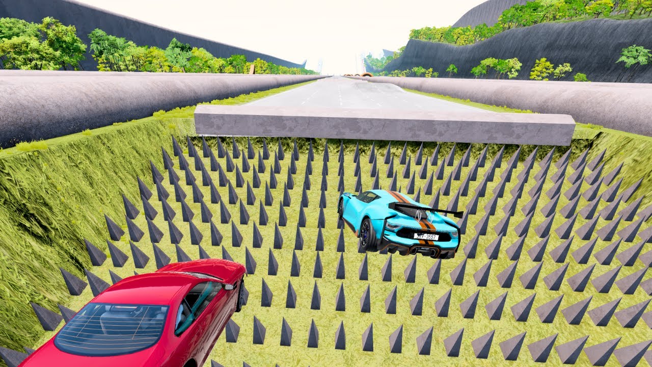 High Speed Car Brake Test | BeamNG Drive - YouTube