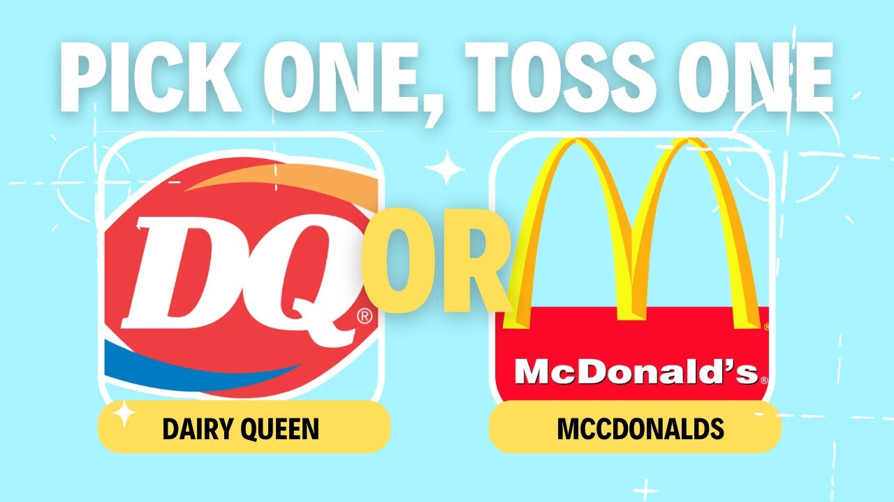 PICK ONE, TOSS ONE - FAST FOOD RESTAURANTS - YouTube
