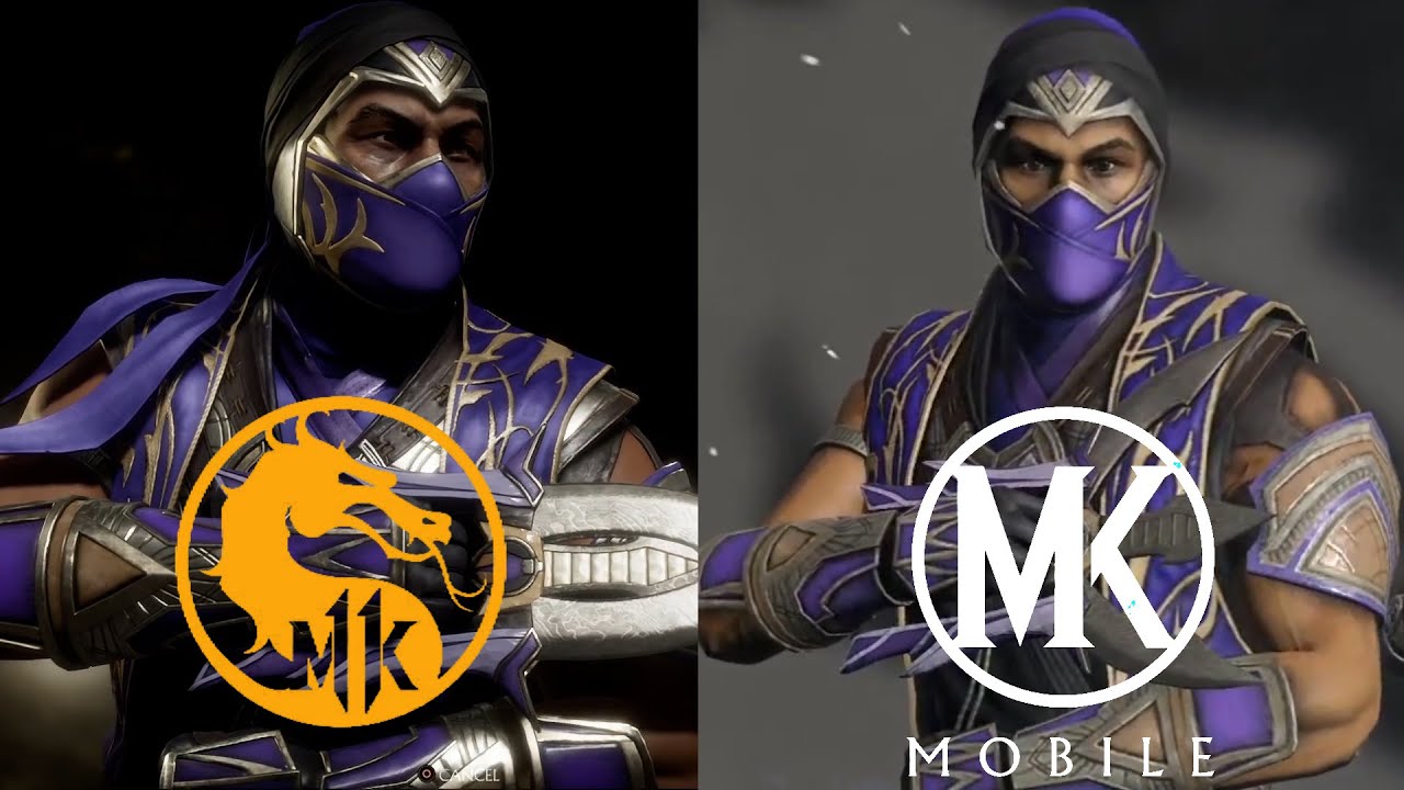 MK 11 vs MK Mobile - RAIN all moves & Fatal Blow, Brutality side-by ...