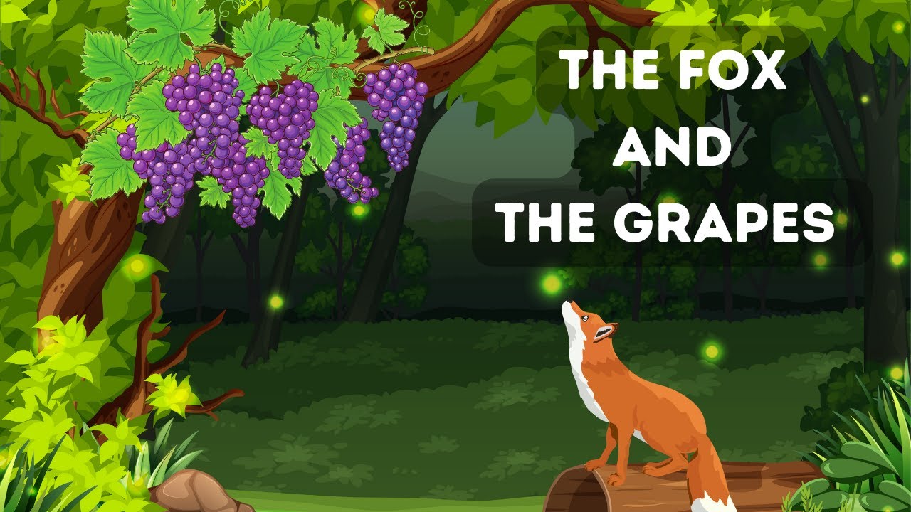 THE FOX AND THE GRAPES | a short story | Stories in english - YouTube
