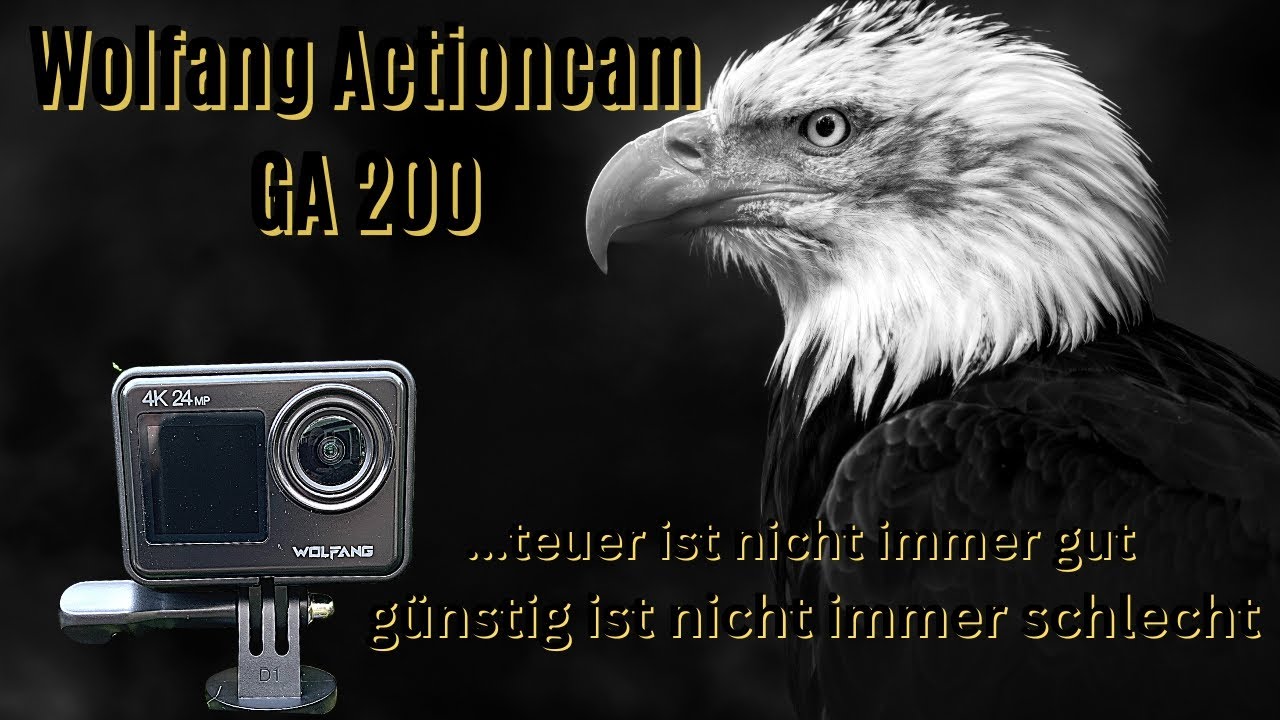 Günstige 4K Low Budged Actioncam GA 200 von WOLFANG....lohnt es sich ...