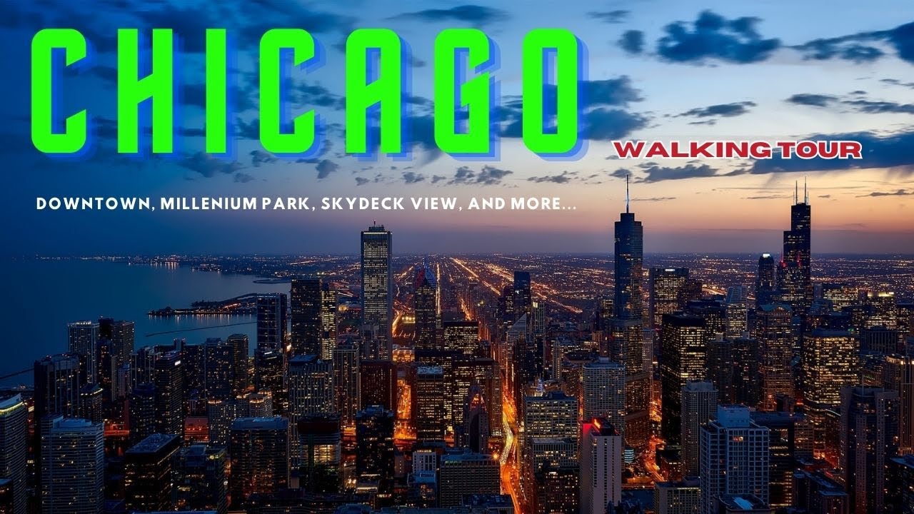 CHICAGO Walking Tour 2023 - Downtown, Millennium Park, Pier, Riverwalk ...