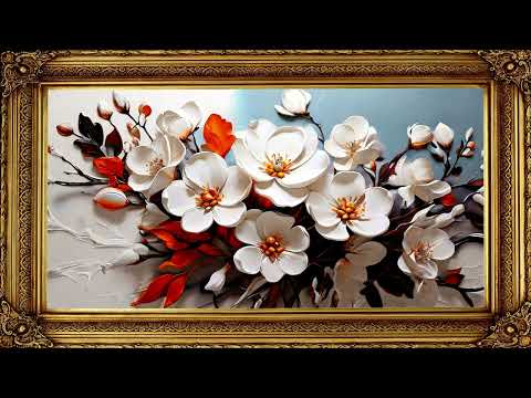 WALLPAPER TV ART FLOWERS 5 HOURS / DUVAR KAĞIDI TV SANATI ÇİÇEKLER 5 SAAT
