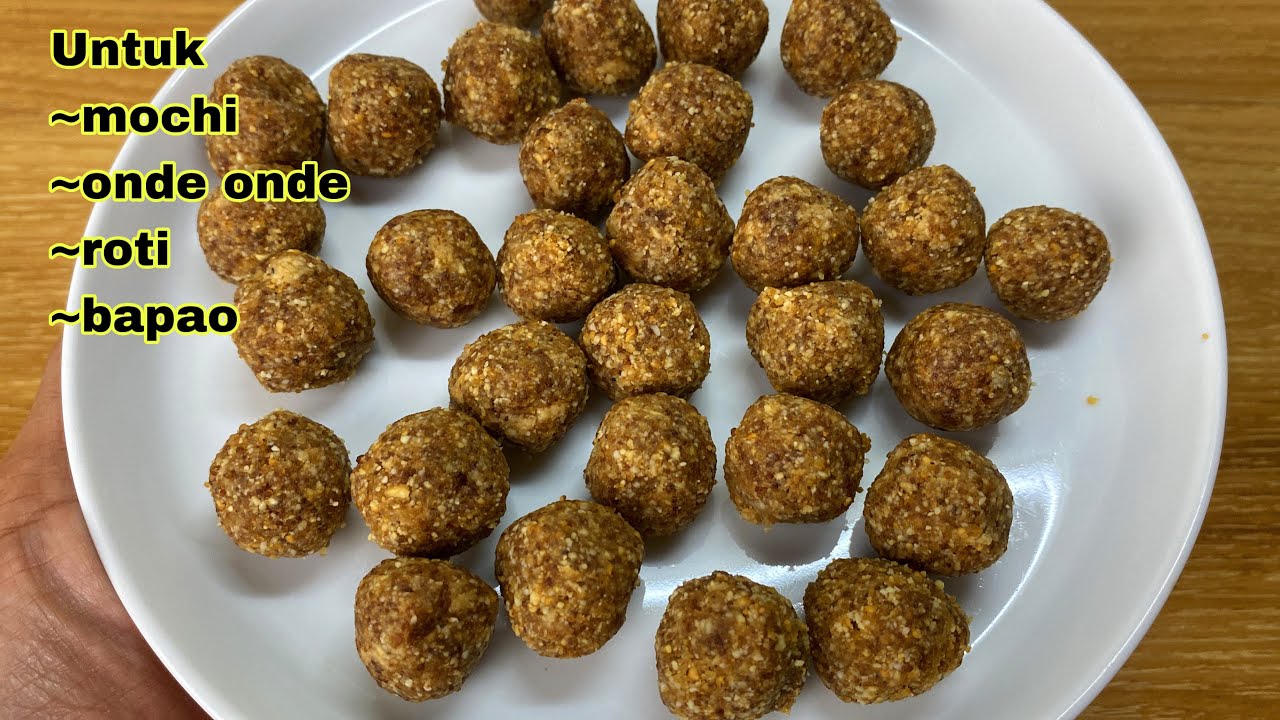 Isian kacang serbaguna untuk mochi, onde onde, roti dan bapao - YouTube