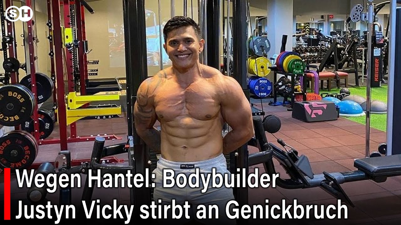 Wegen Hantel: Bodybuilder Justyn Vicky stirbt an Genickbruch #germany # ...