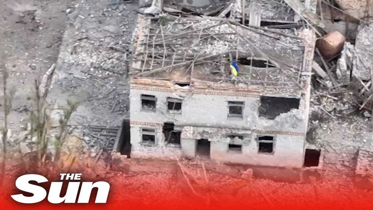Ukrainian flag flies over ruins of Robotyne as village is liberated ...