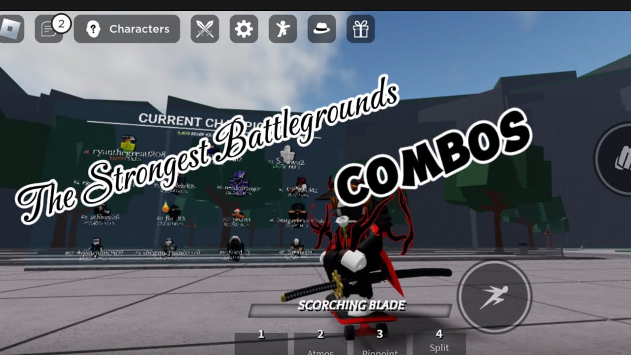 Combos with all characters in ( The Strongest Battlegrounds ) Roblox ...