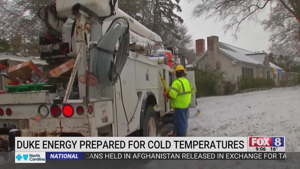 Duke Energy prepares for cold temperatures - YouTube