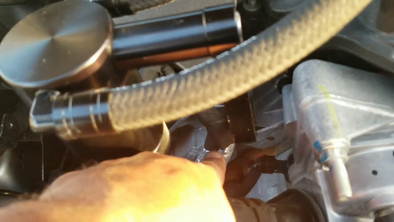 2016 Dodge Charger SCAT PACK oil catch can - YouTube