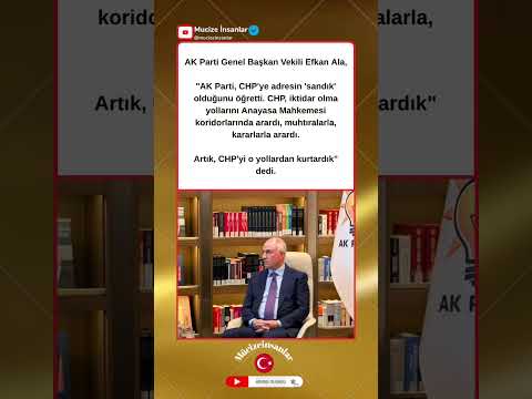 Efkan Ala'dan CHP'ye \