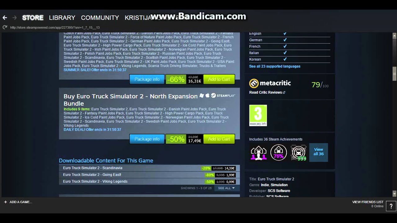 ETS 2 on STEAM 80% OFF - YouTube