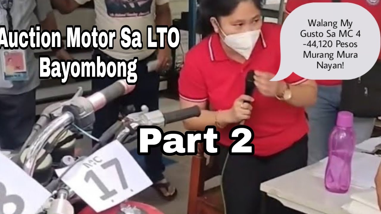 AUCTION Motor Sa LTO Bayombong Bulok Na Subrang Mahal - YouTube