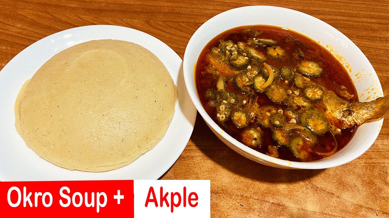 Delicious Okro Soup with Akple - YouTube