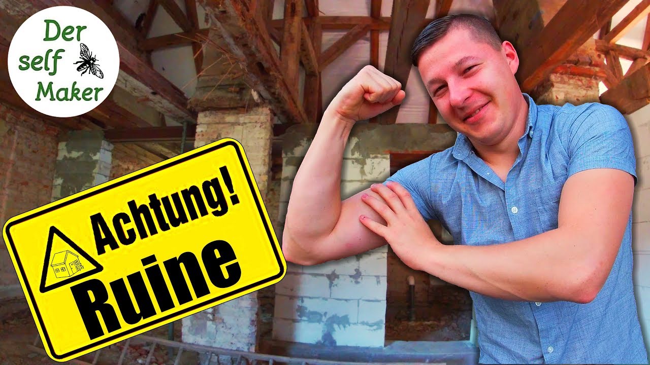 Von der Ruine zum Schloss! | Die ersten arbeiten im Haus | Ruine selber ausbauen | Der self ...