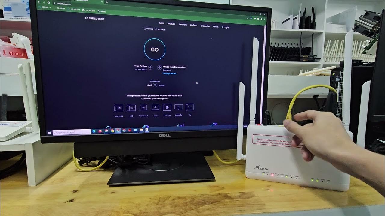 รีวิวทดสอบ เร้าเตอร์ ZTE ZXHN F6107A + แอร์การ์ด 4G - YouTube