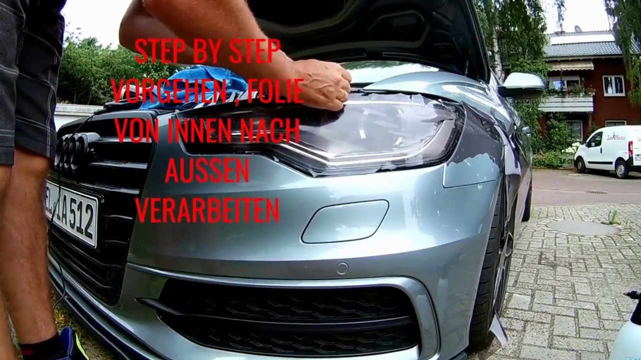 Wie Foliere ich meine Auto Scheinwerfer? Video Anleitung - 22 Farben im ...