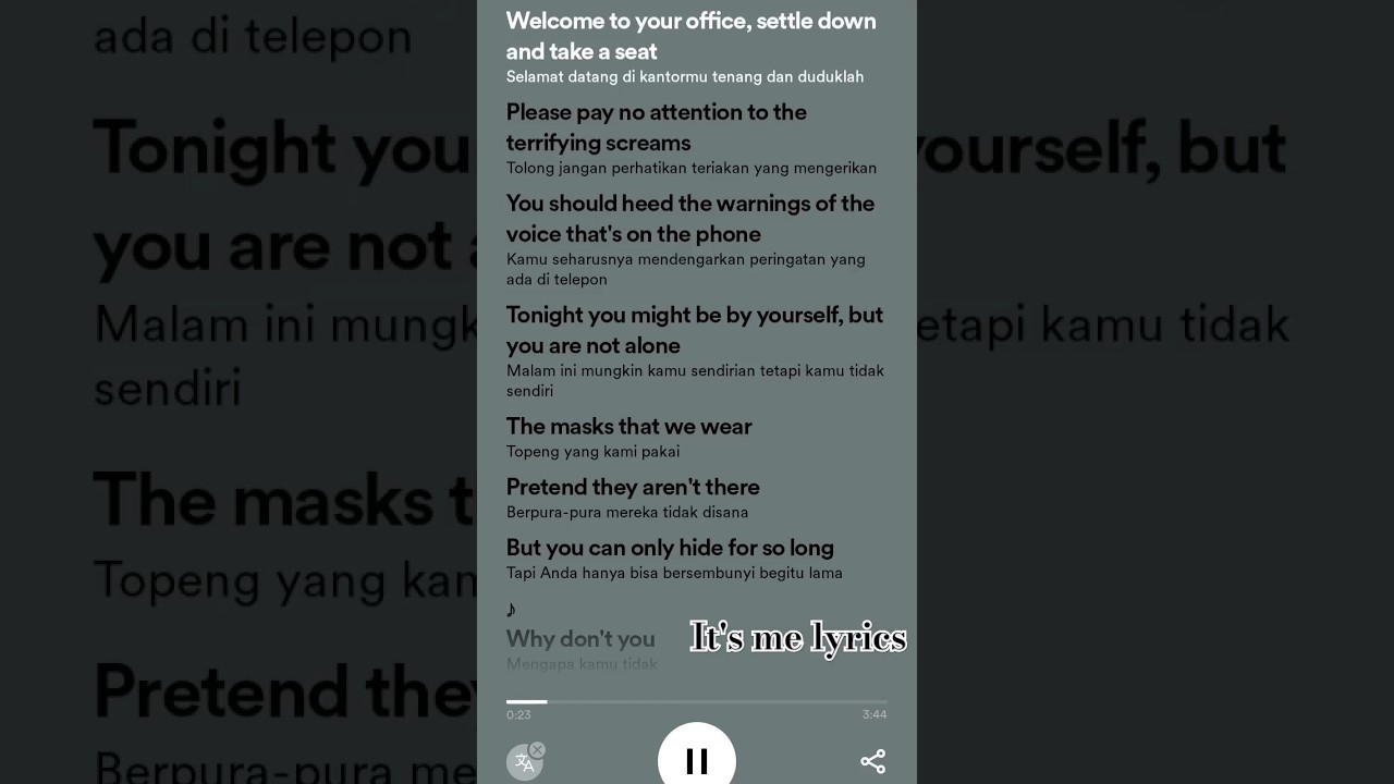 it's me lyrics - YouTube