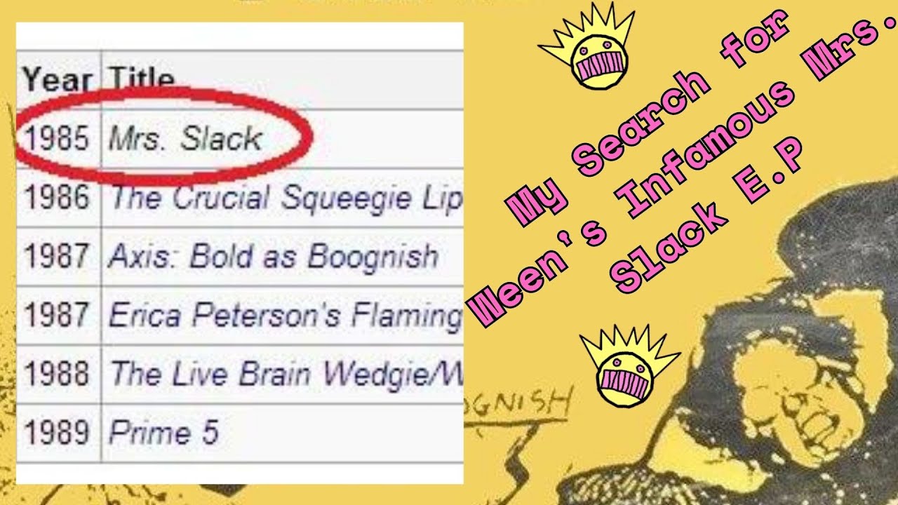 Ween's Mrs. Slack - A Piece of Lost Media (My attempt at finding it ...