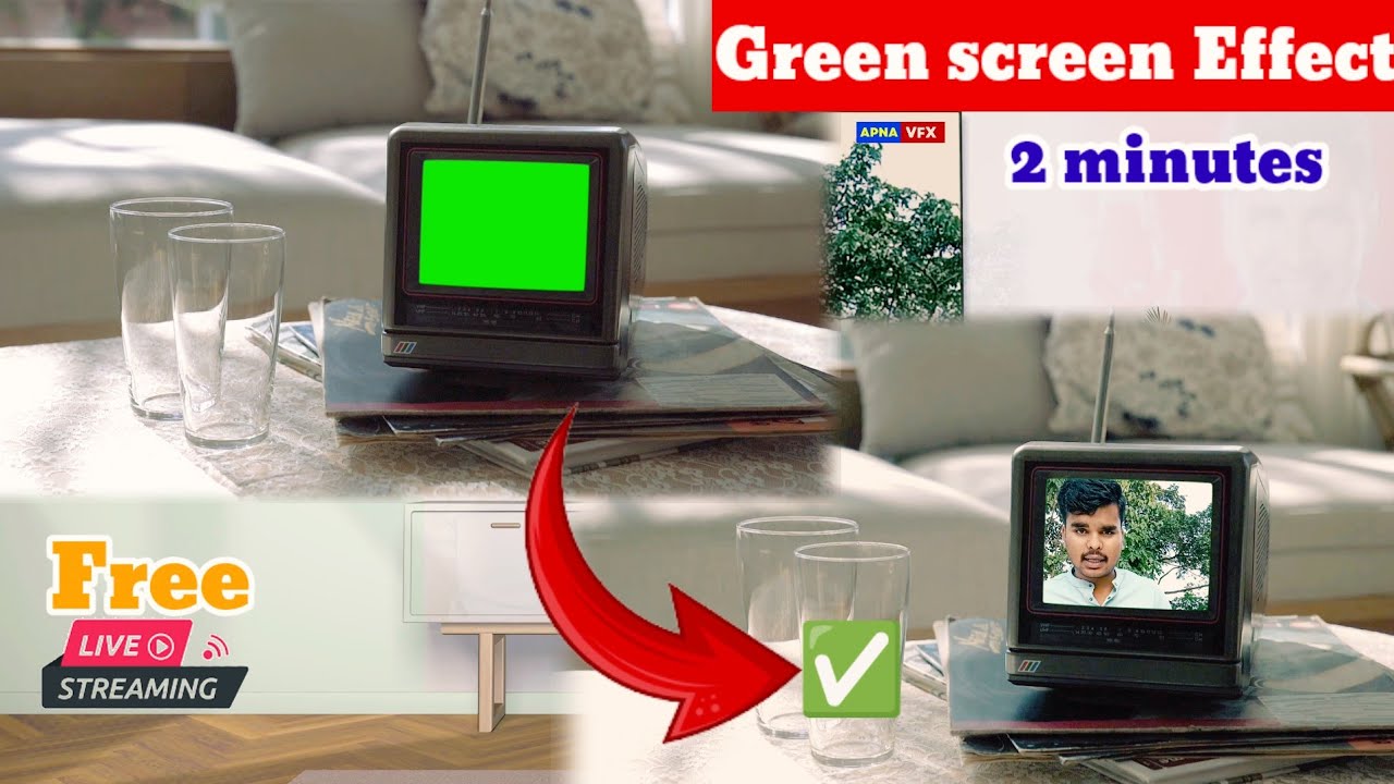 green screen special effects // news tv editing video new version 2024 ...