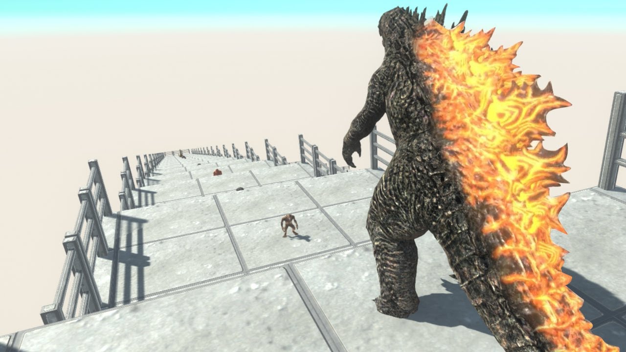 New Godzilla Death Fall - Animal Revolt Battle Simulator - YouTube