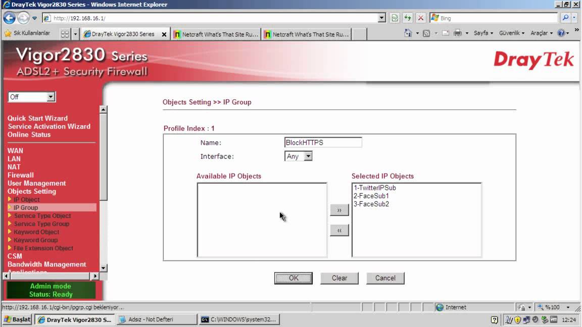 Http and HTTPS Facebook and Twitter web side block with DrayTek Router - YouTube