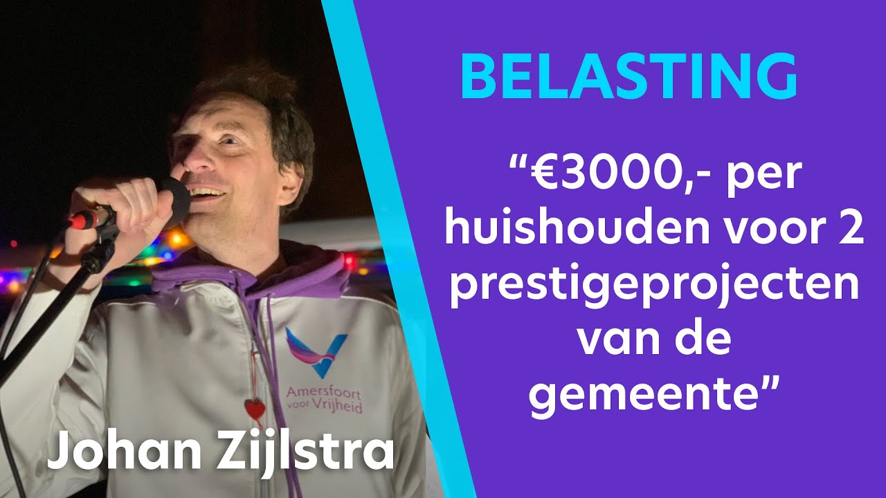 Audio: €3000 per huishouden! 🤯 Beluister de speech van Johan Zijlstra ...