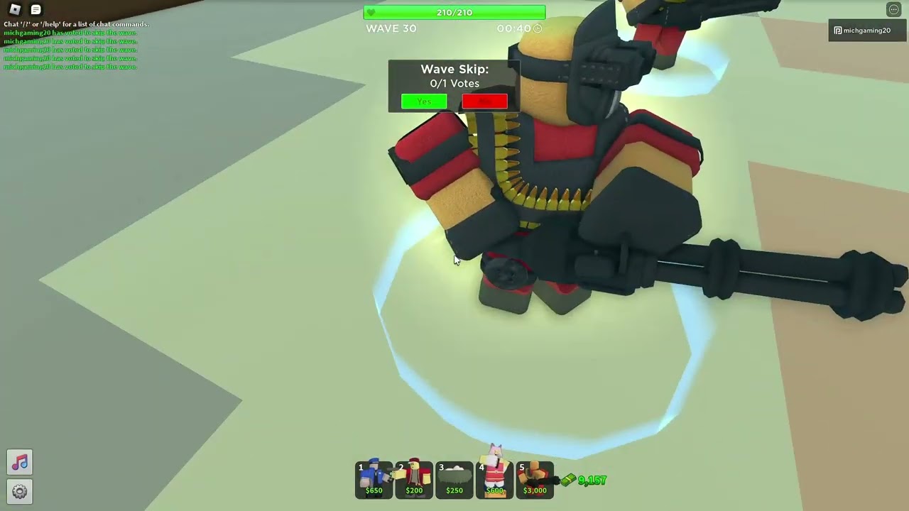 Plushie Minigunner showcase (Roblox Tower Defense Simulator) - YouTube