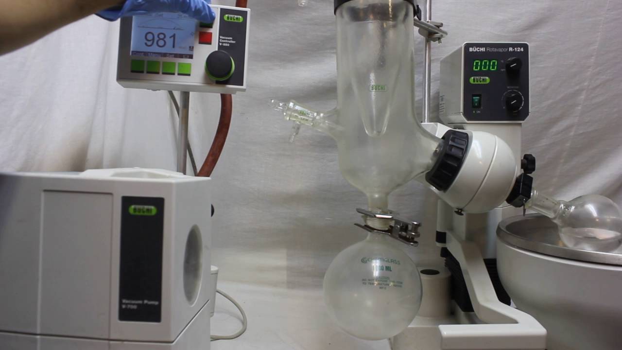 Buchi R-124 Rotavapor Rotovap Rotary Evaporator 2 - YouTube