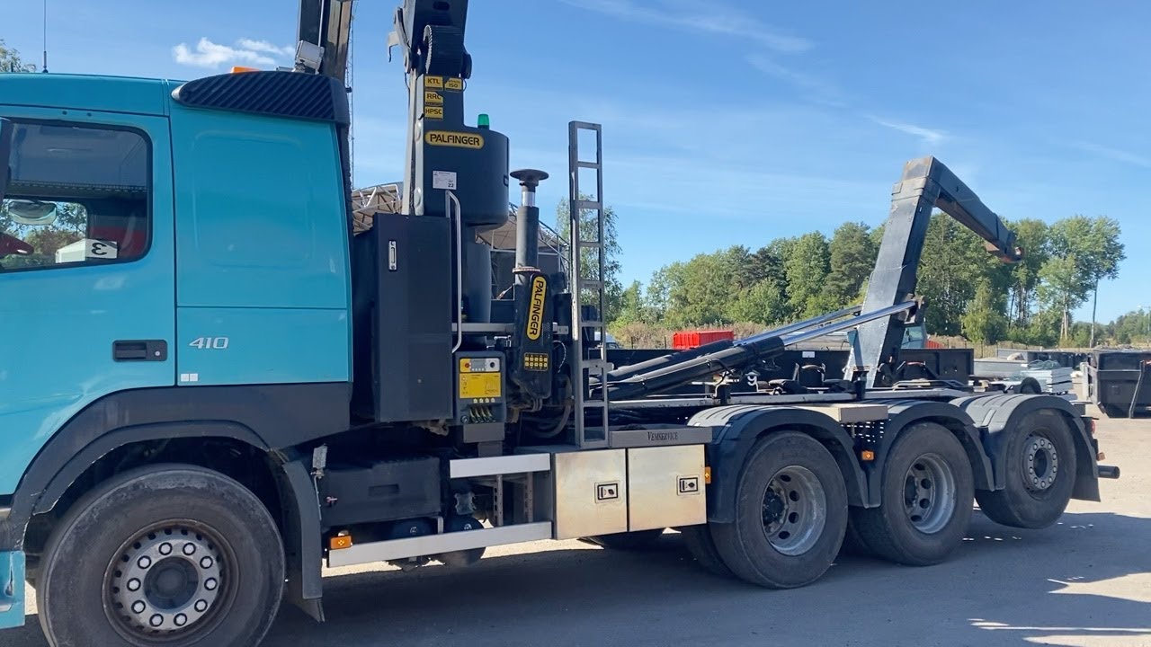Köp Kranväxlare Volvo FM 410 8X4 Palfinger PK23002SH på Klaravik - YouTube