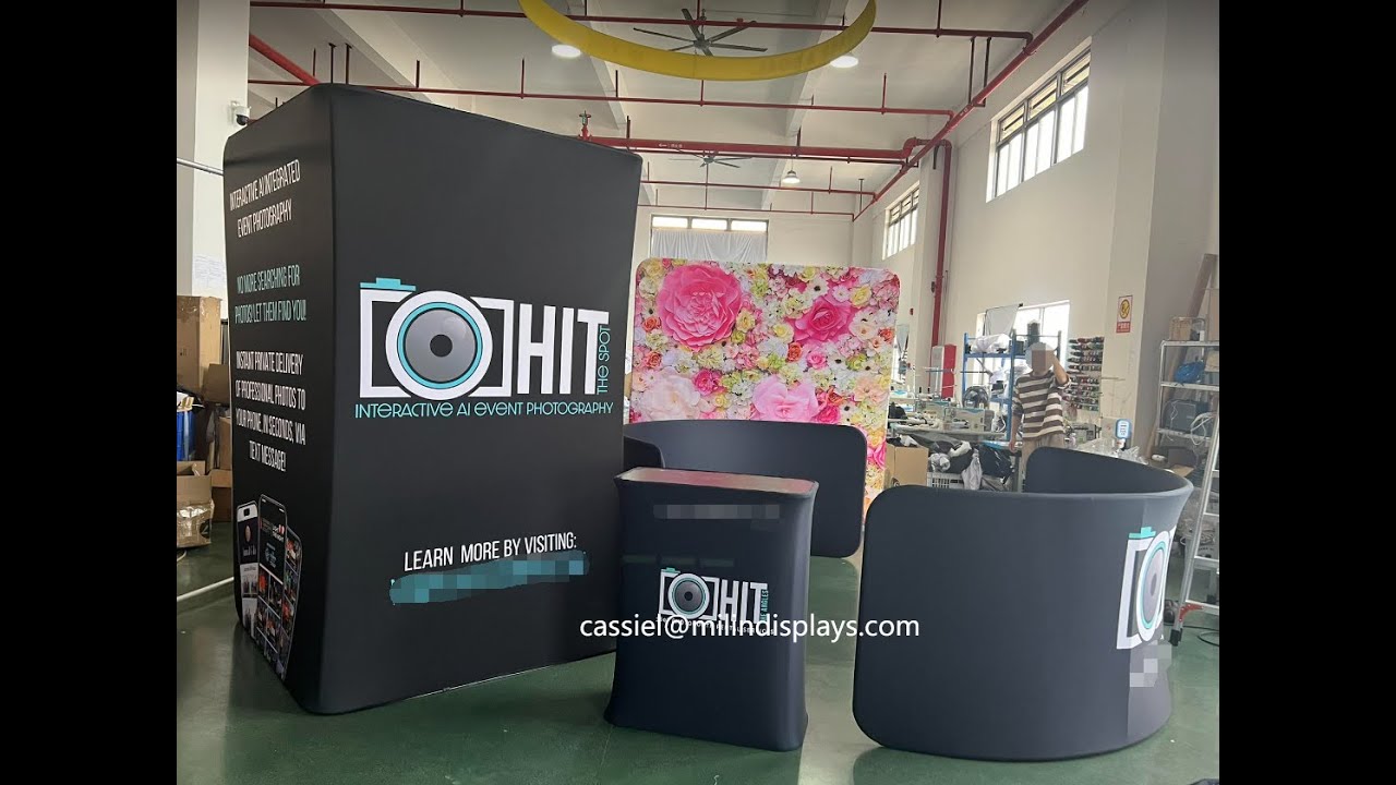 Milin Displays 360 photobooth 360 barrier banner 360 enclosure booth ...