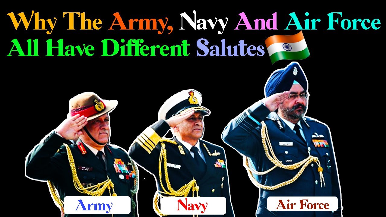 (Eng)Why The Army, Navy And Air Force All Have Different Salutes - YouTube