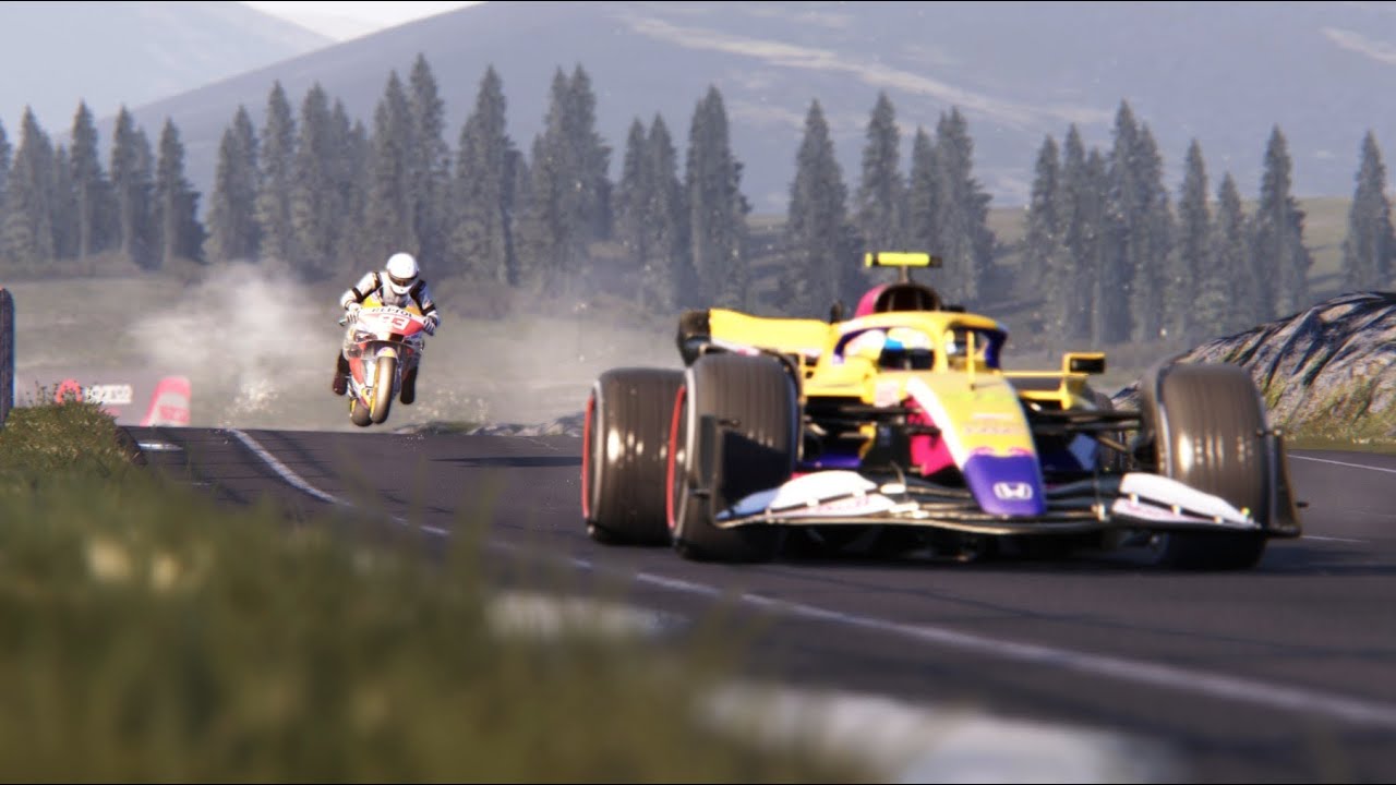 Honda RC213V MotoGP 2020 Marc Márquez vs F1 Repsol 2022 Racing Cars at ...