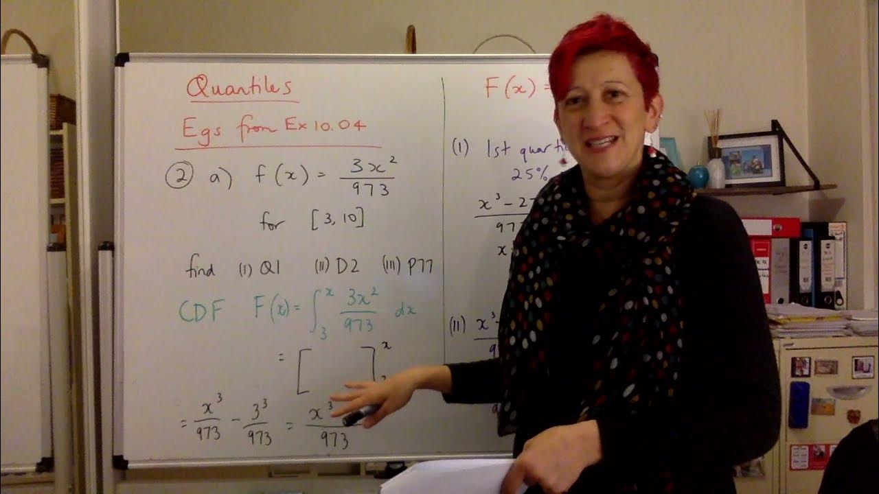 Quantiles (Continuous Probability Distributions) - YouTube