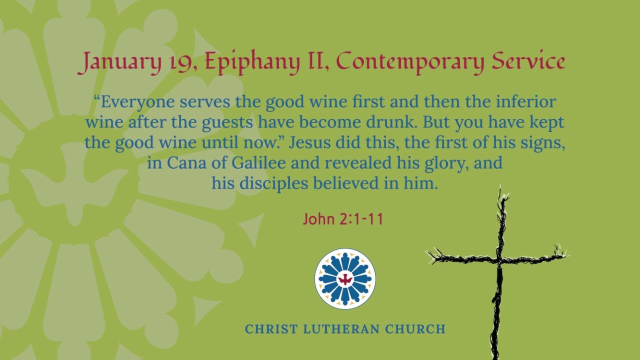 Epiphany II, Contemporary Service, January 19, 2025 - YouTube