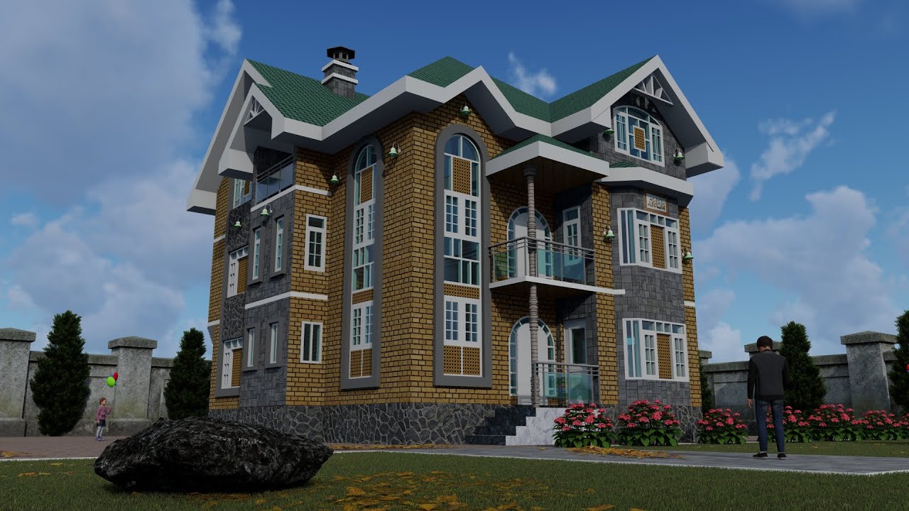 Kashmiri House Design || House plan || 3D elevation - YouTube