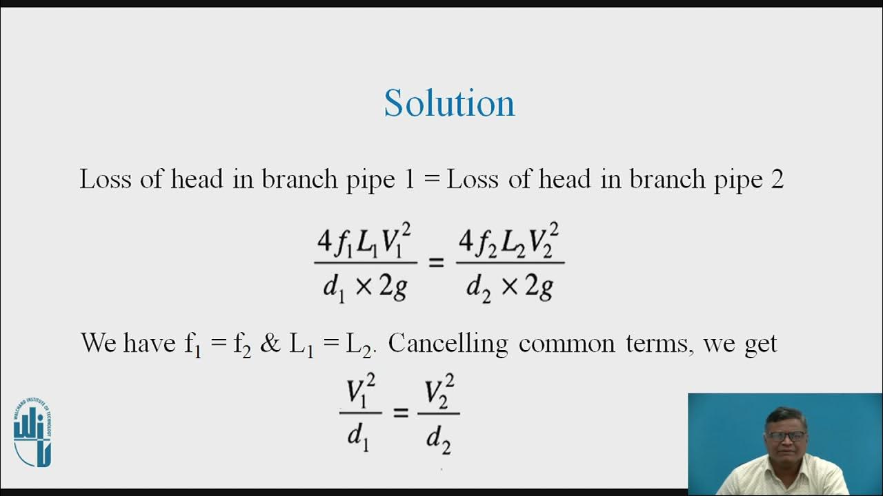 Flow through pipes in parallel - YouTube