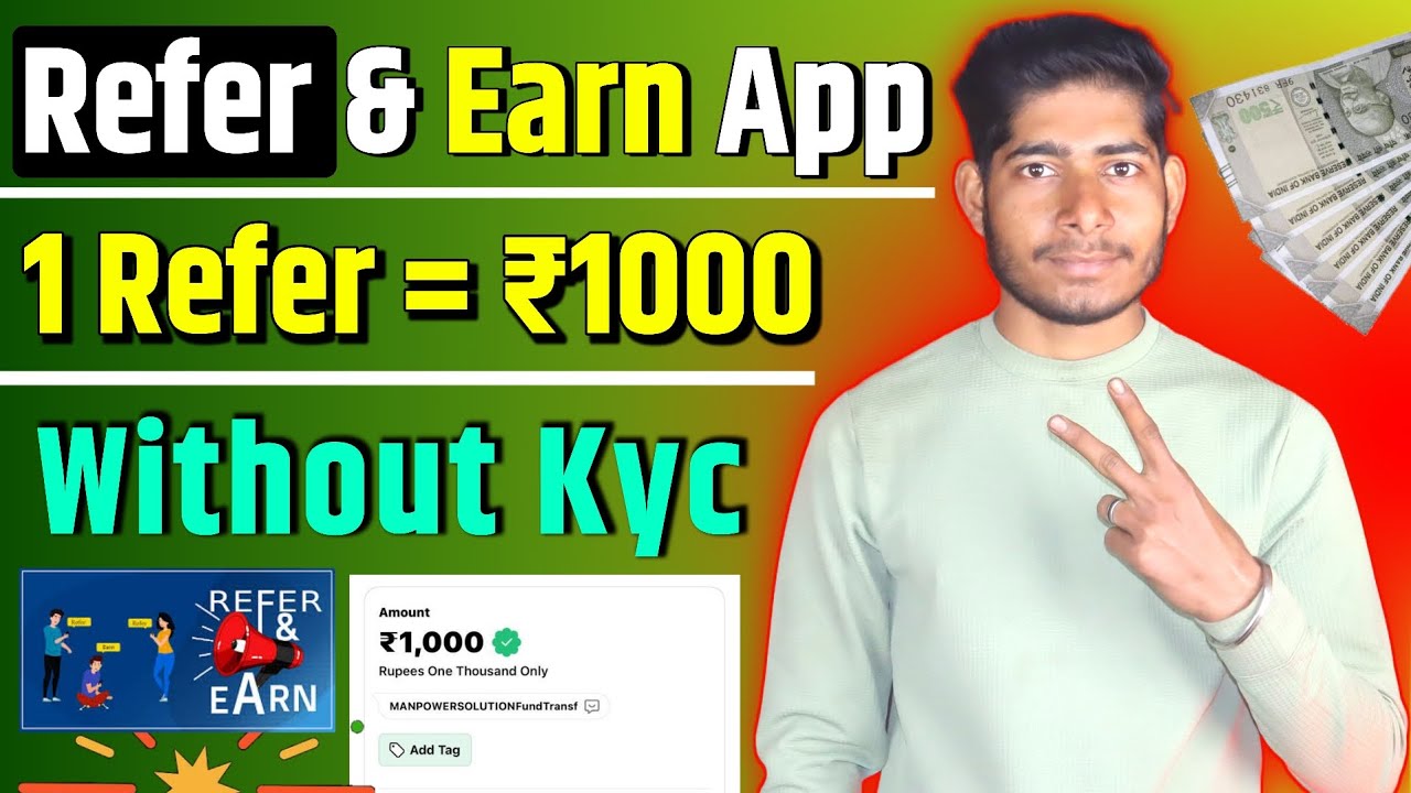 1 Refer = ₹1000 ! Refer And Earn App !Best Refer And Earn App 2024 ...