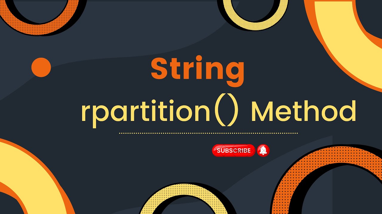 (RK) Deep Dive into rpartition() in Python - YouTube